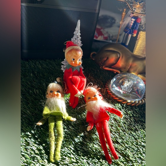 Holiday | Vintage Elf On Shelf And Santa Helpers | Poshmark